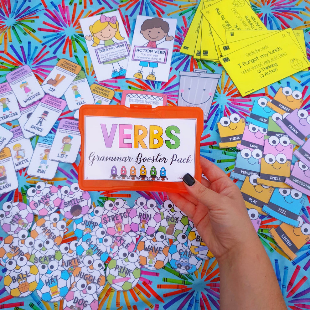 2. VERBS LOWER GRADES GRAMMAR BOOSTER PACK – The Young Educator