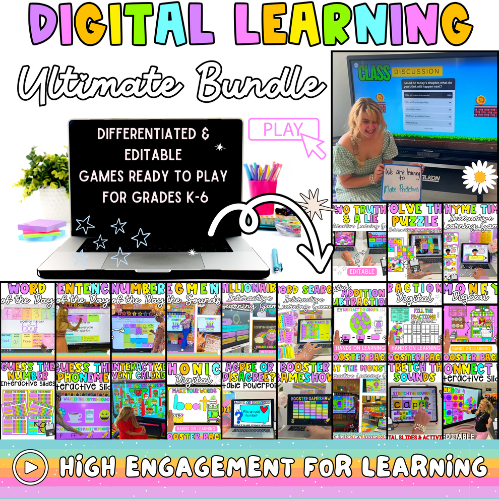 Interactive Powerpoint Learning Games Ultimate Bundle – The Young Educator