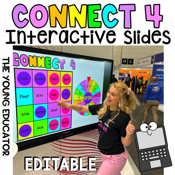 Connect 4 Interactive Game | Editable Connect Four Game for Classroom ...