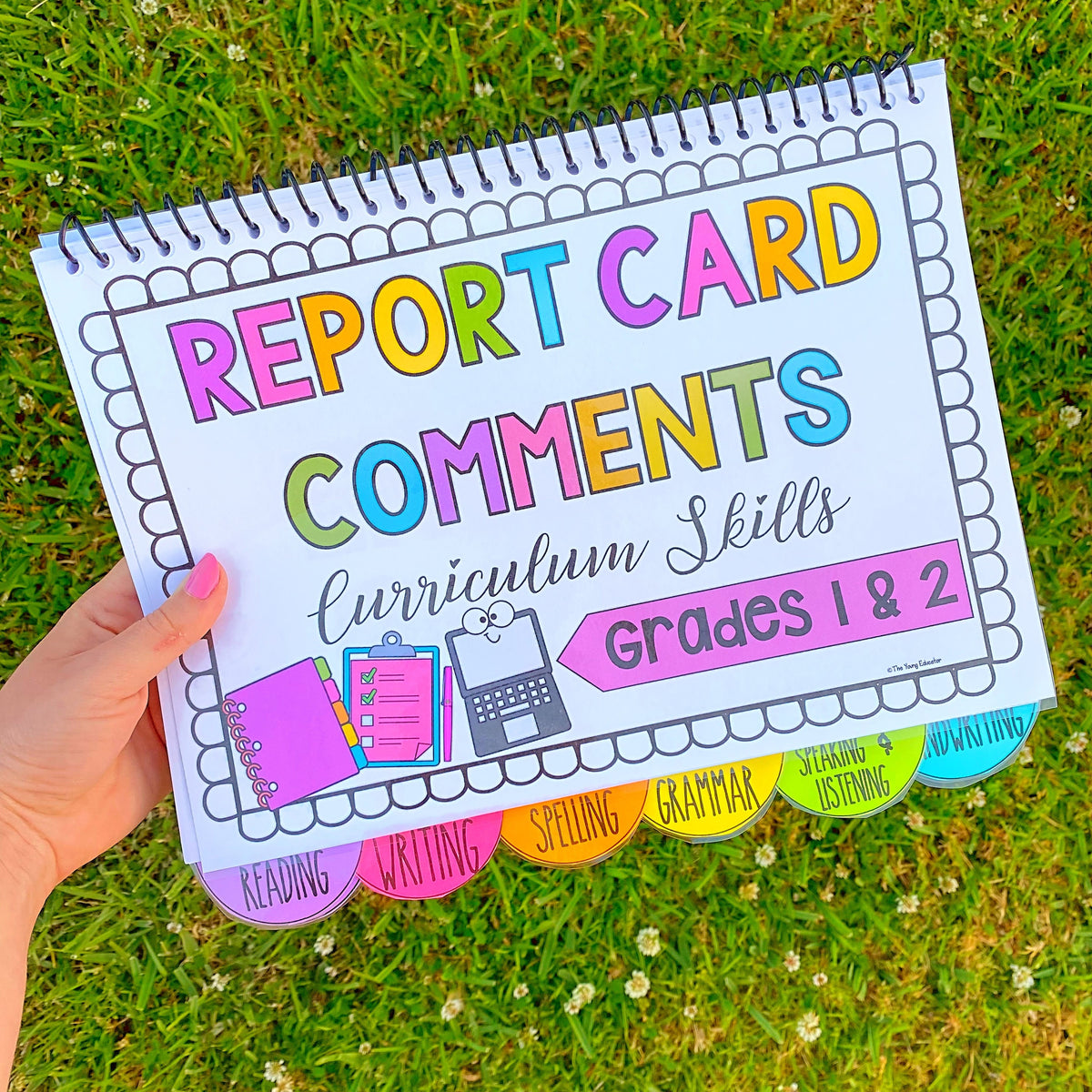 Report Card Comments - Grades 1 and 2 Curriculum English & Math Skills ...