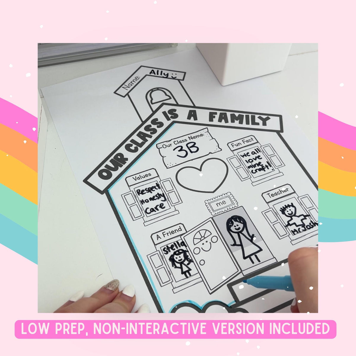 Our Class is a Family Craft Activity | Interactive Craftivity | Back t ...