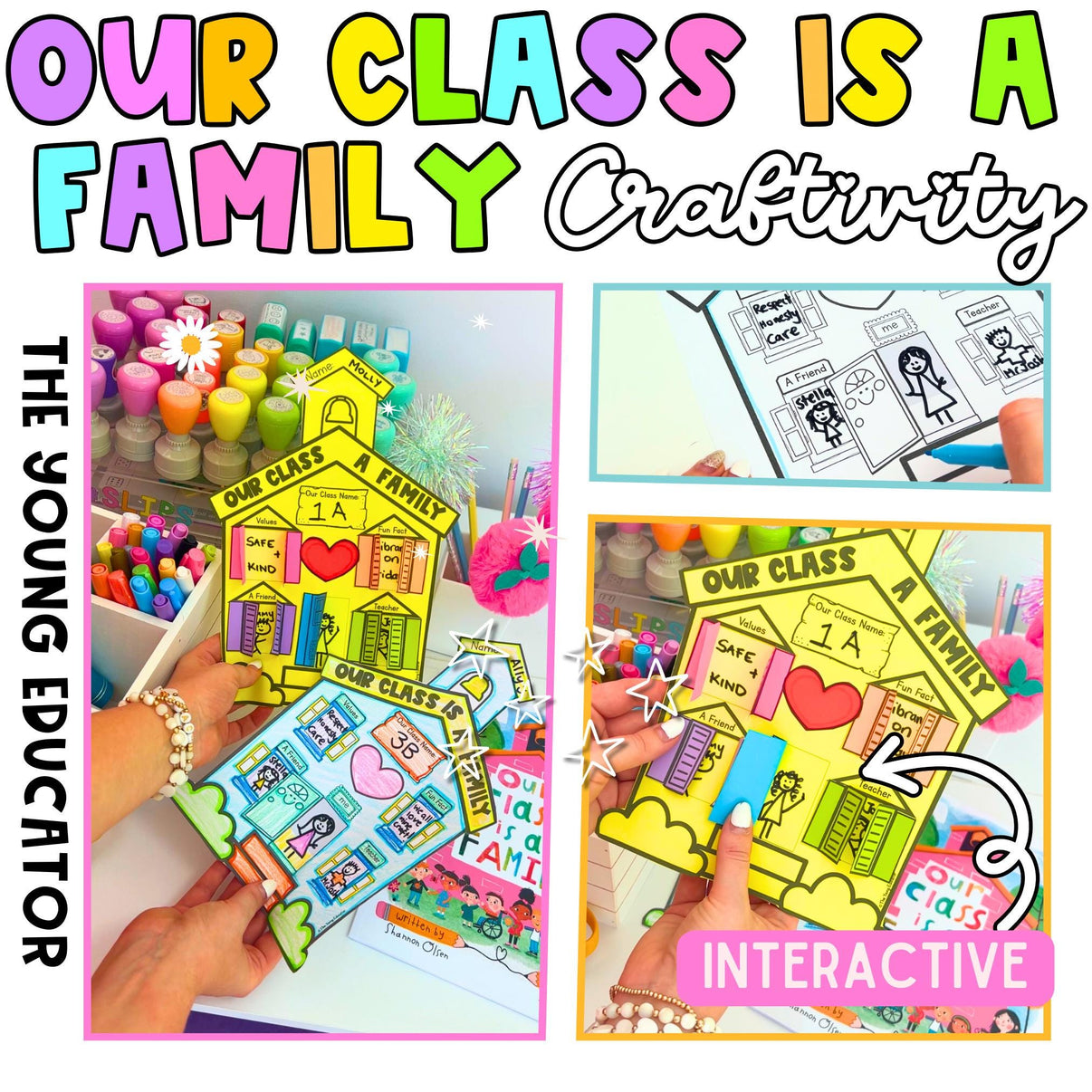 Our Class is a Family Craft Activity | Interactive Craftivity | Back t ...