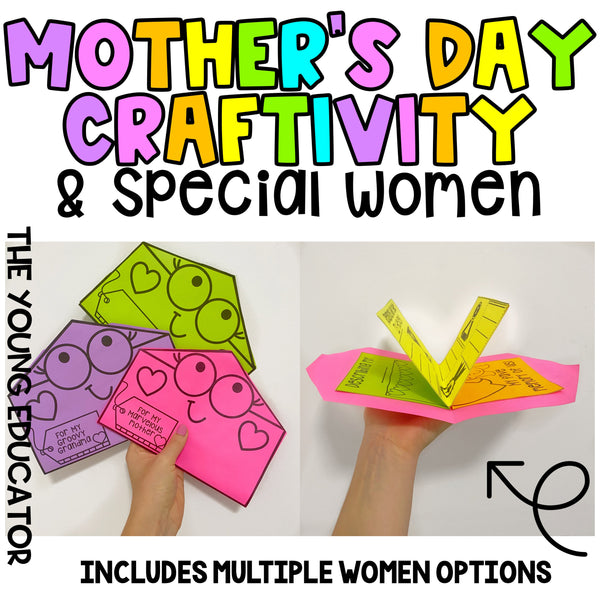 Mother’s Day Craft for Kids | Handmade Card & Writing Activity ...