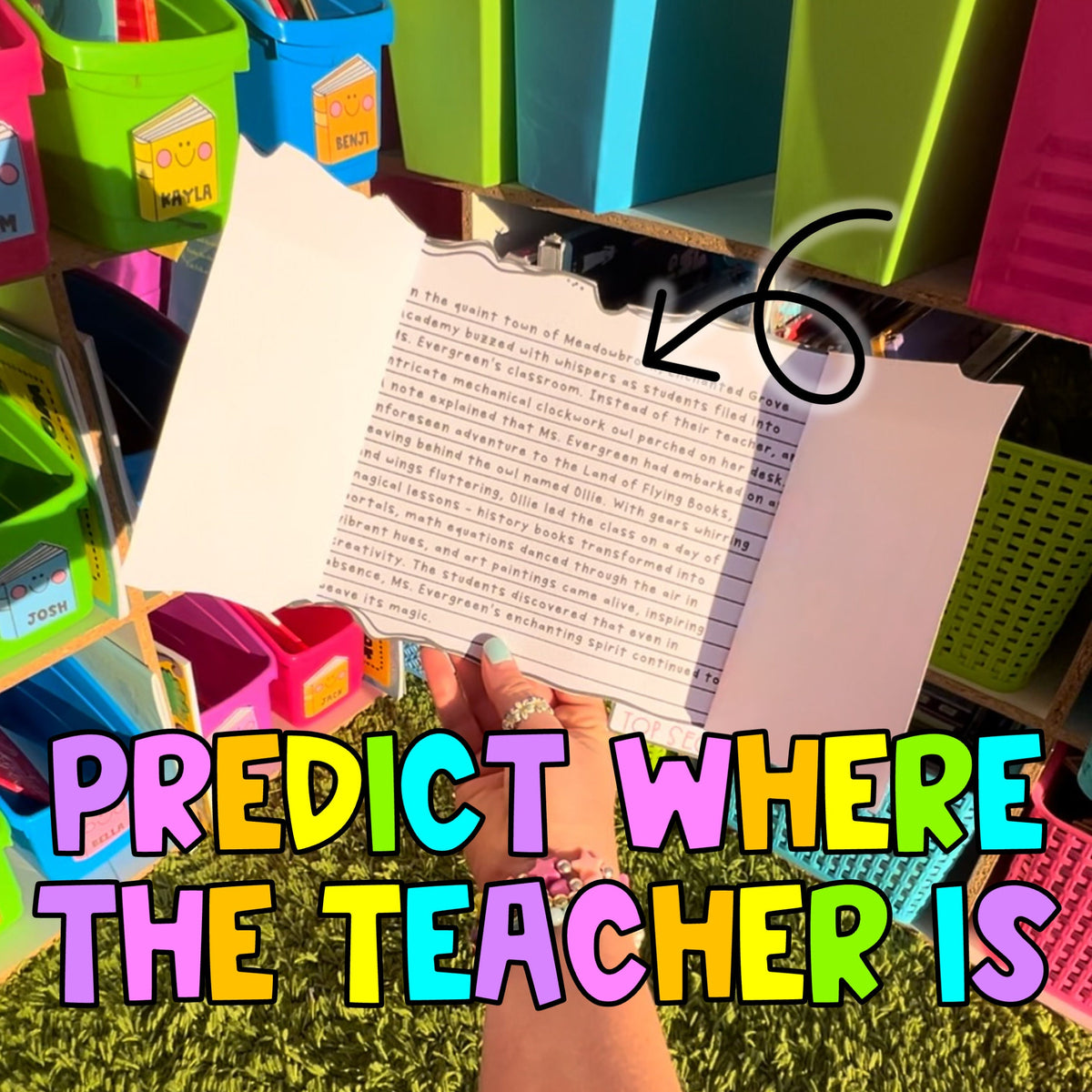 Substitute Teacher Activity | Fun Relief Teacher Classroom Activity ...